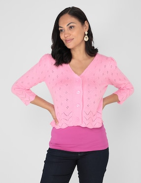 Suéter Weekend para mujer cuello V