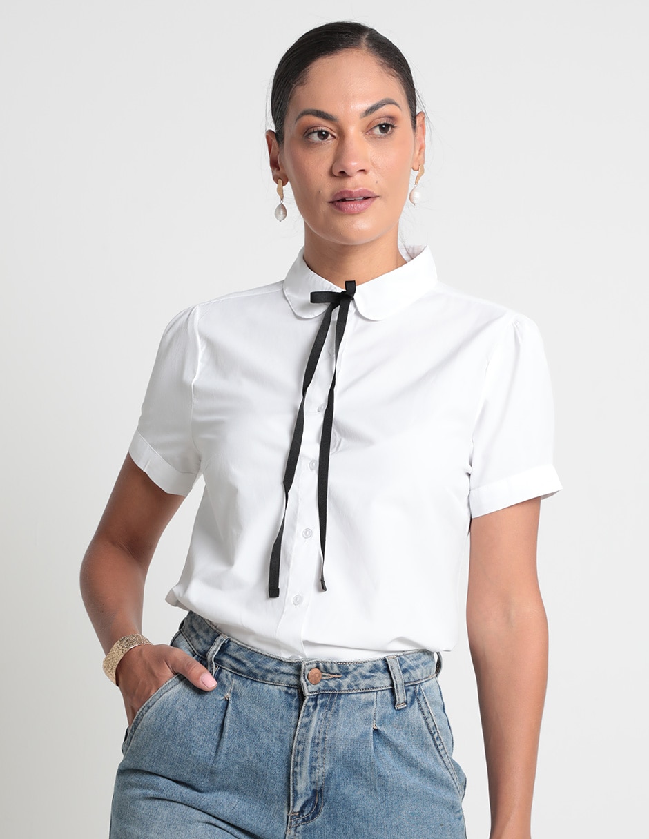 Blusa Week by Weekend manga corta para mujer