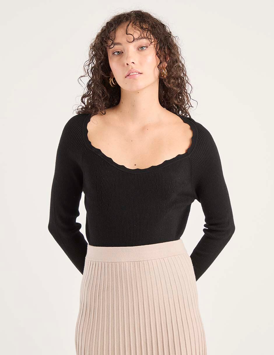Suéter Week By Weekend Cuello Redondo Para Mujer